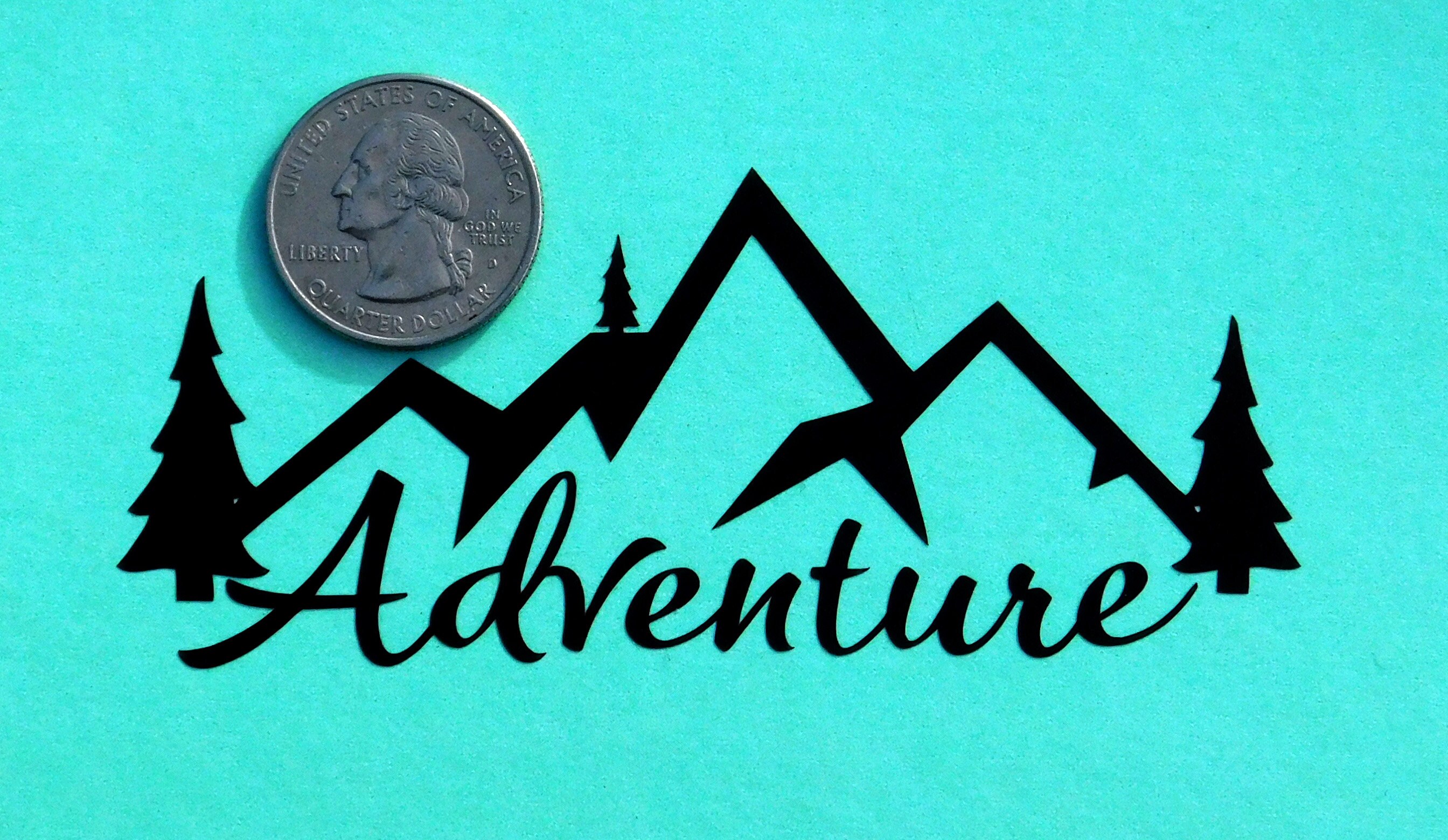 Black Vinyl Adventure Decal - Car Decal - Cup Decal - Permanent Vinyl ...