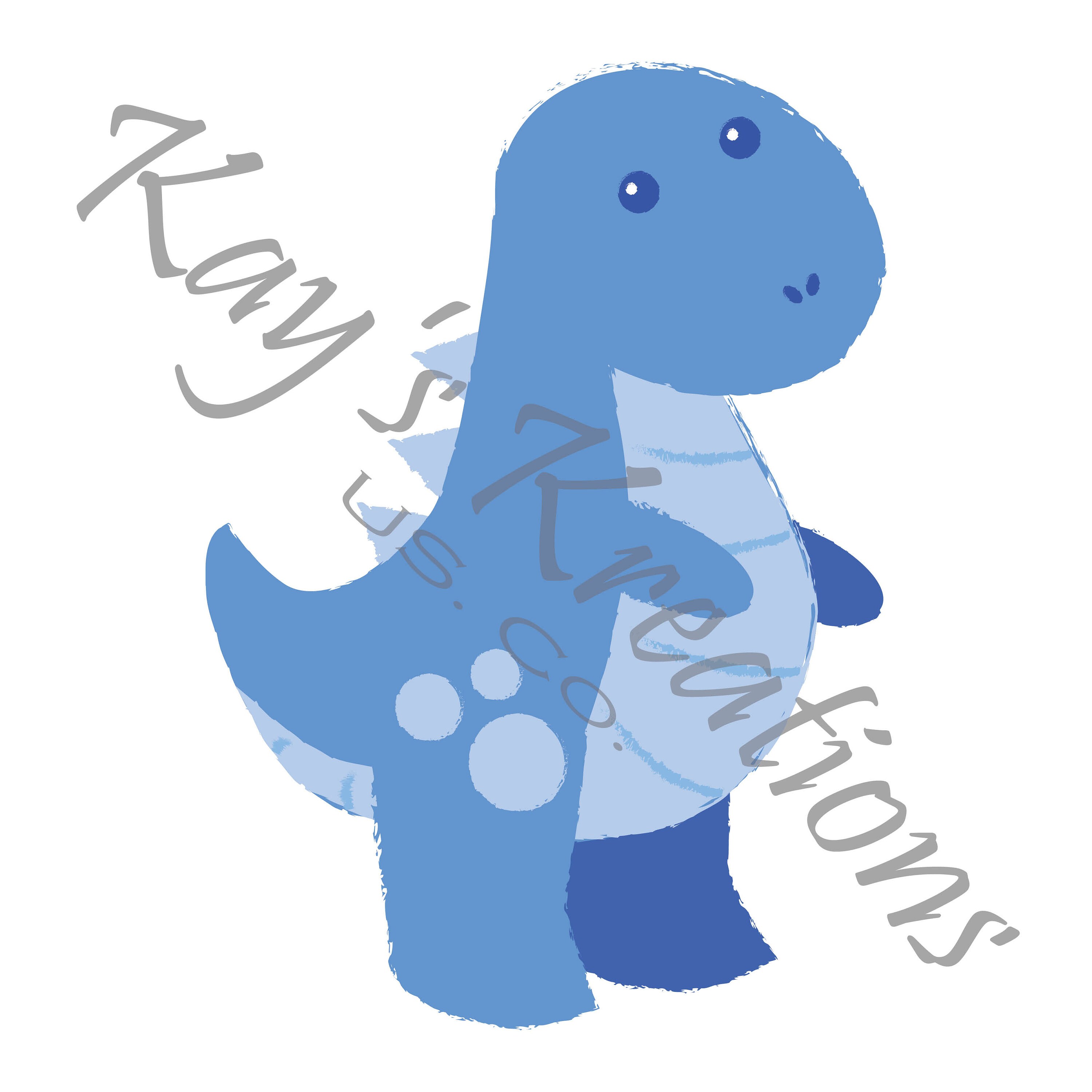 Blue Dino Bundle - Triceratops - T Rex - Longneck - Stegosaurus ...