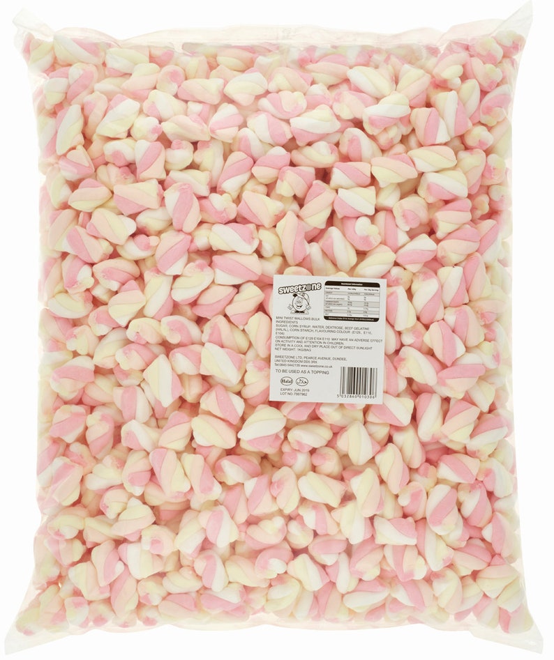 Plain White Mini Marshmallows RETRO SWEETS Party Bag HMC Certified ...