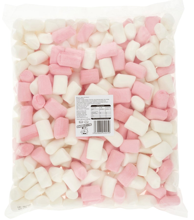 Plain White Mini Marshmallows RETRO SWEETS Party Bag HMC Certified ...