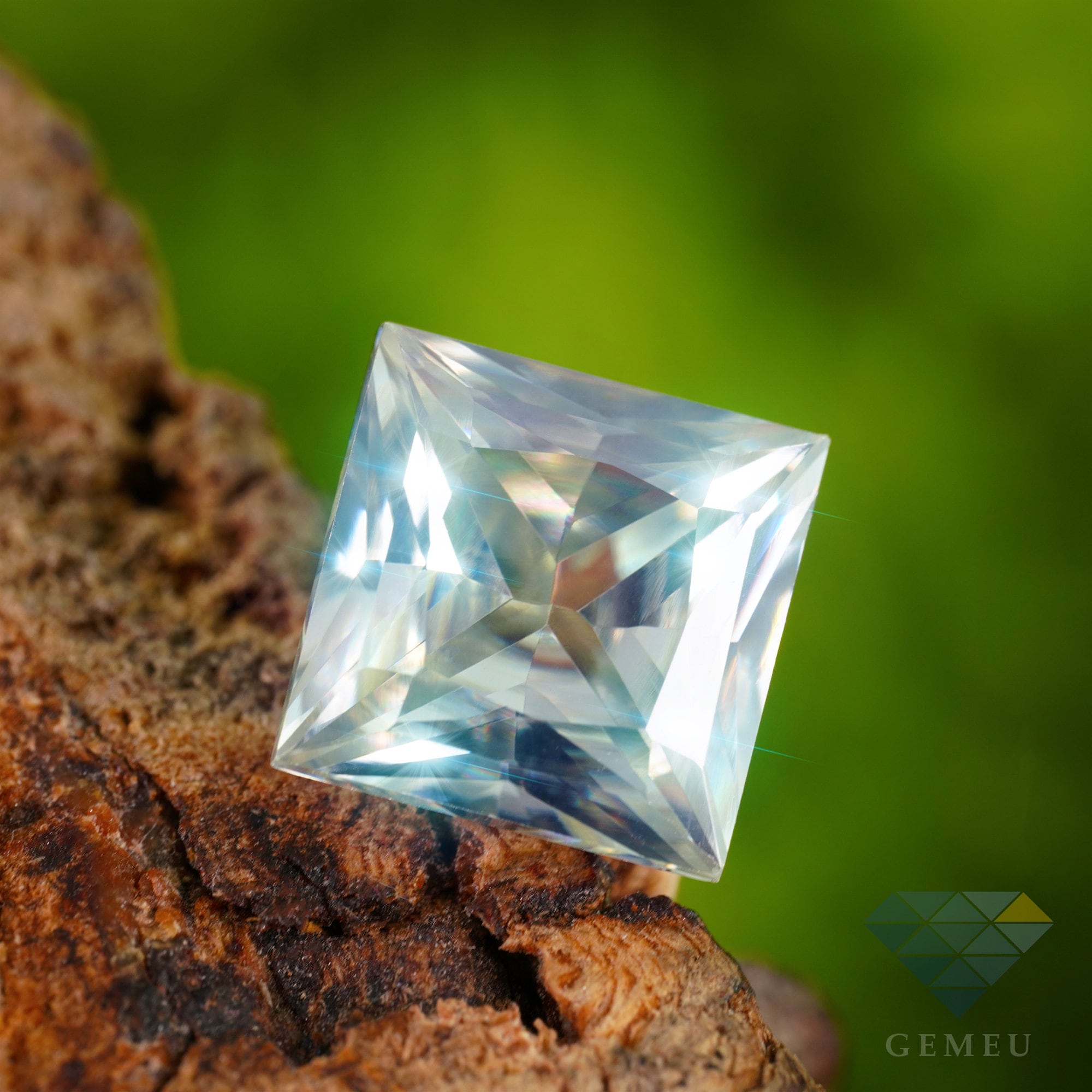 Princess Cut Moissanite 2.38ct. Genuine Best Diamond Alternative Loose ...