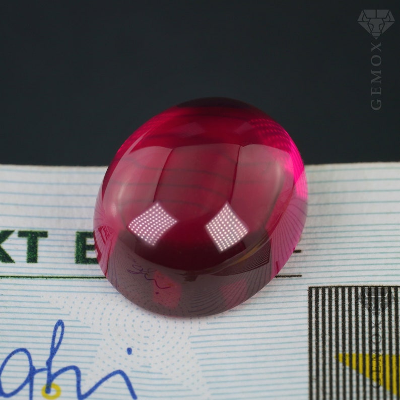 Ruby Cabochon Genuine Corundum Loose Gemstone Lab Grown Oval Stone for ...