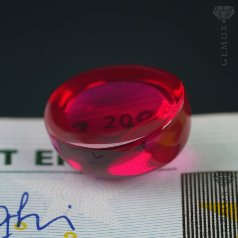Ruby Cabochon Genuine Corundum Loose Gemstone Lab Grown Oval Stone for ...