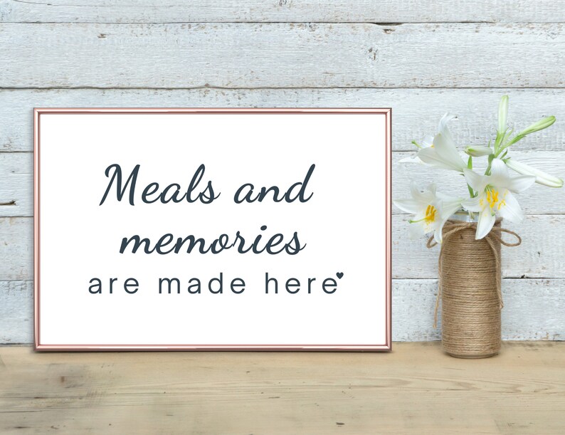 Printable Kitchen Signs Bundle Set of 2 Prints Dining Room - Etsy