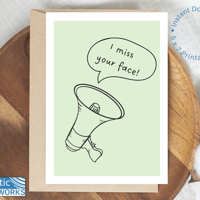 I Miss Your Face - Etsy Canada