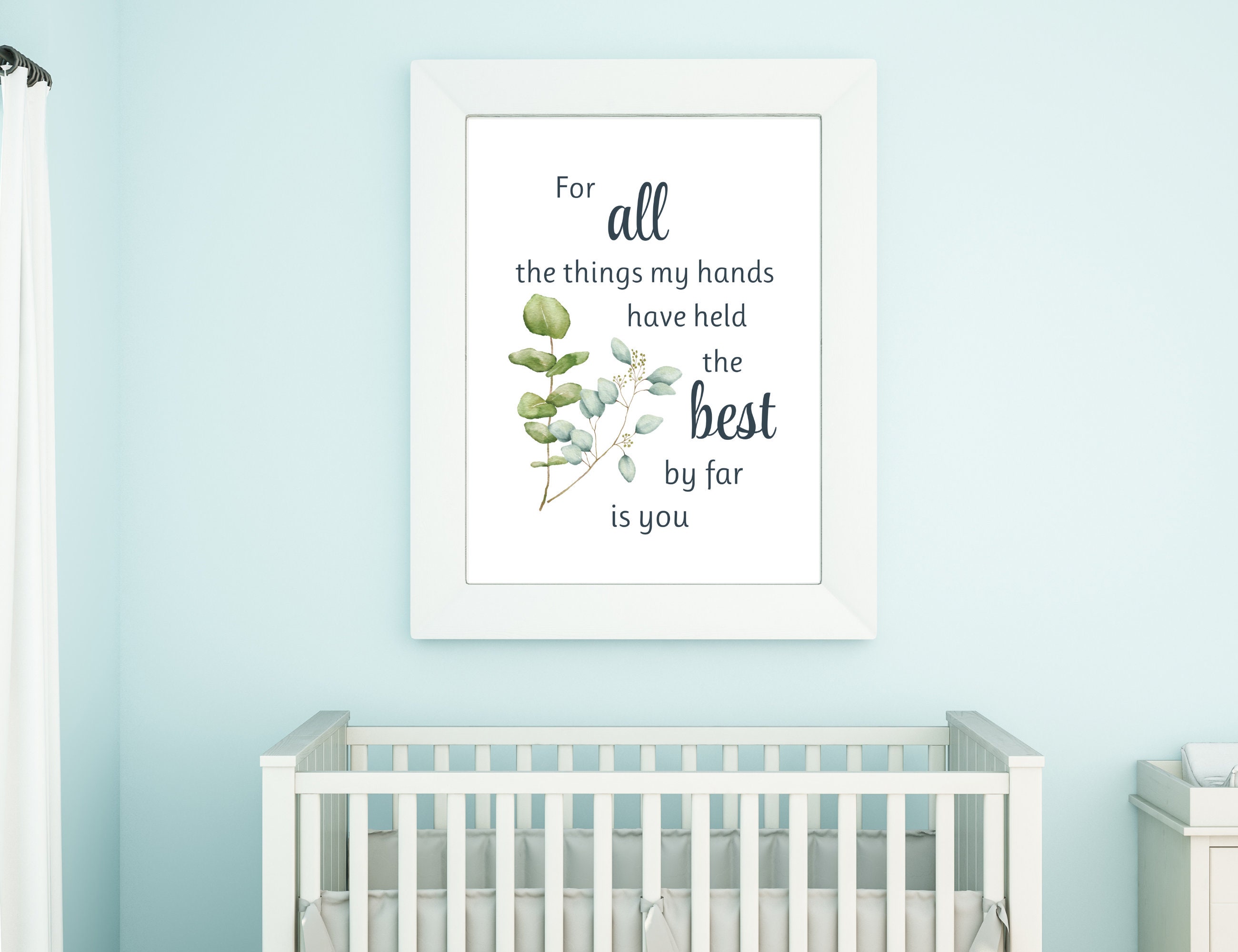Nursery Décor, Set of 4 Printable Nursery Wall Art, Baby Décor, Baby ...