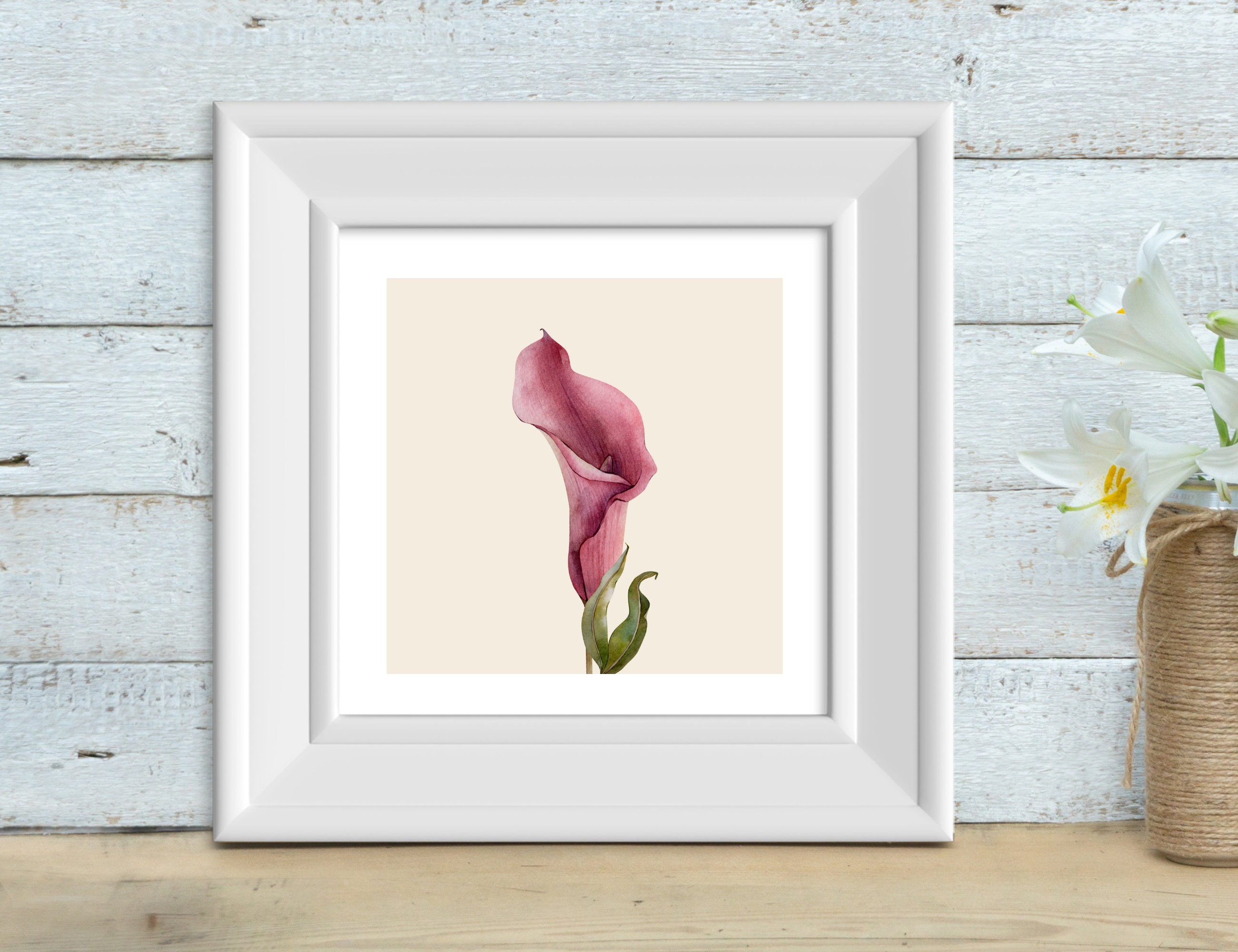 Printable Flower Wall Art, Set of 4, Floral Prints, Living Room Wall ...