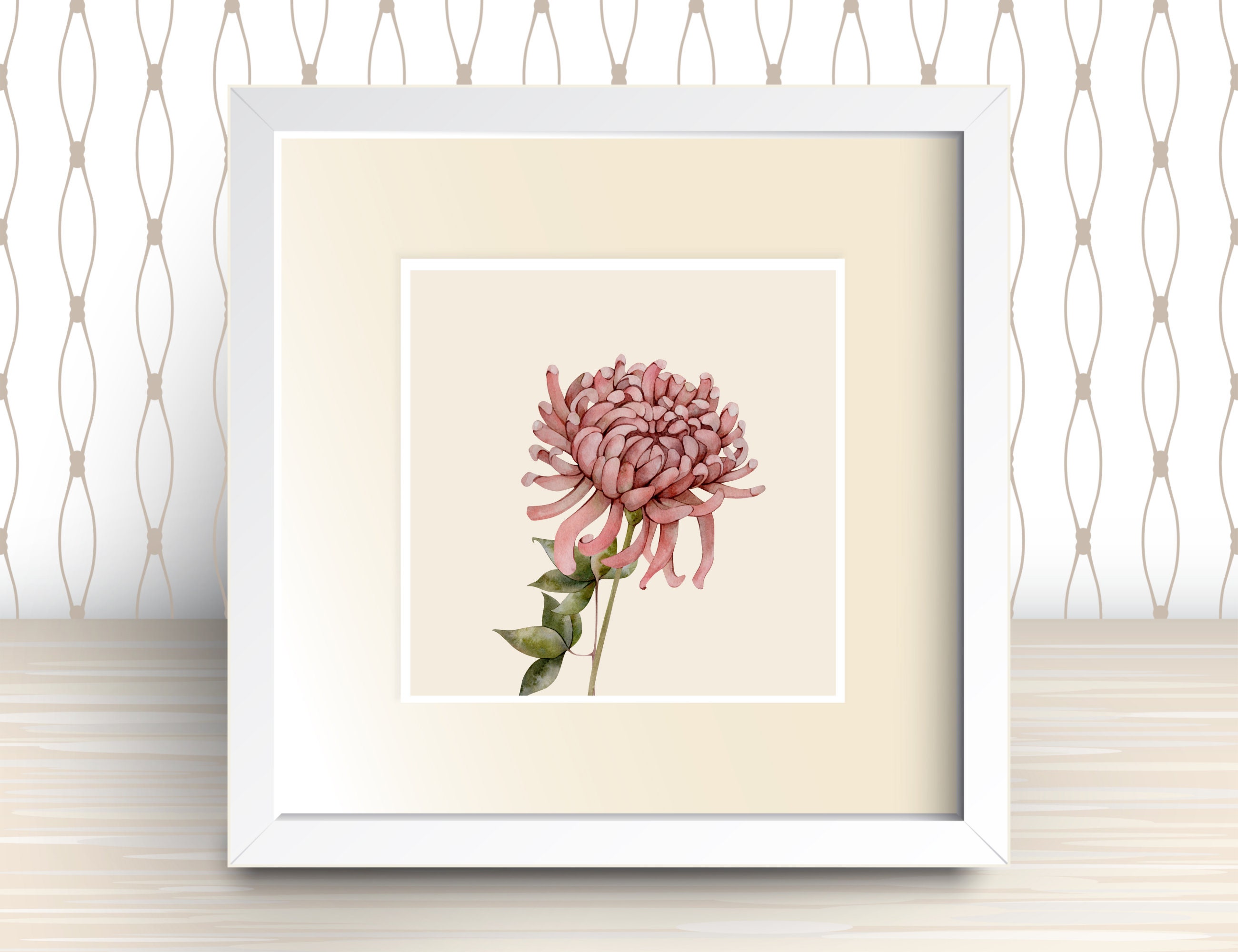 Printable Flower Wall Art, Set of 4, Floral Prints, Living Room Wall ...