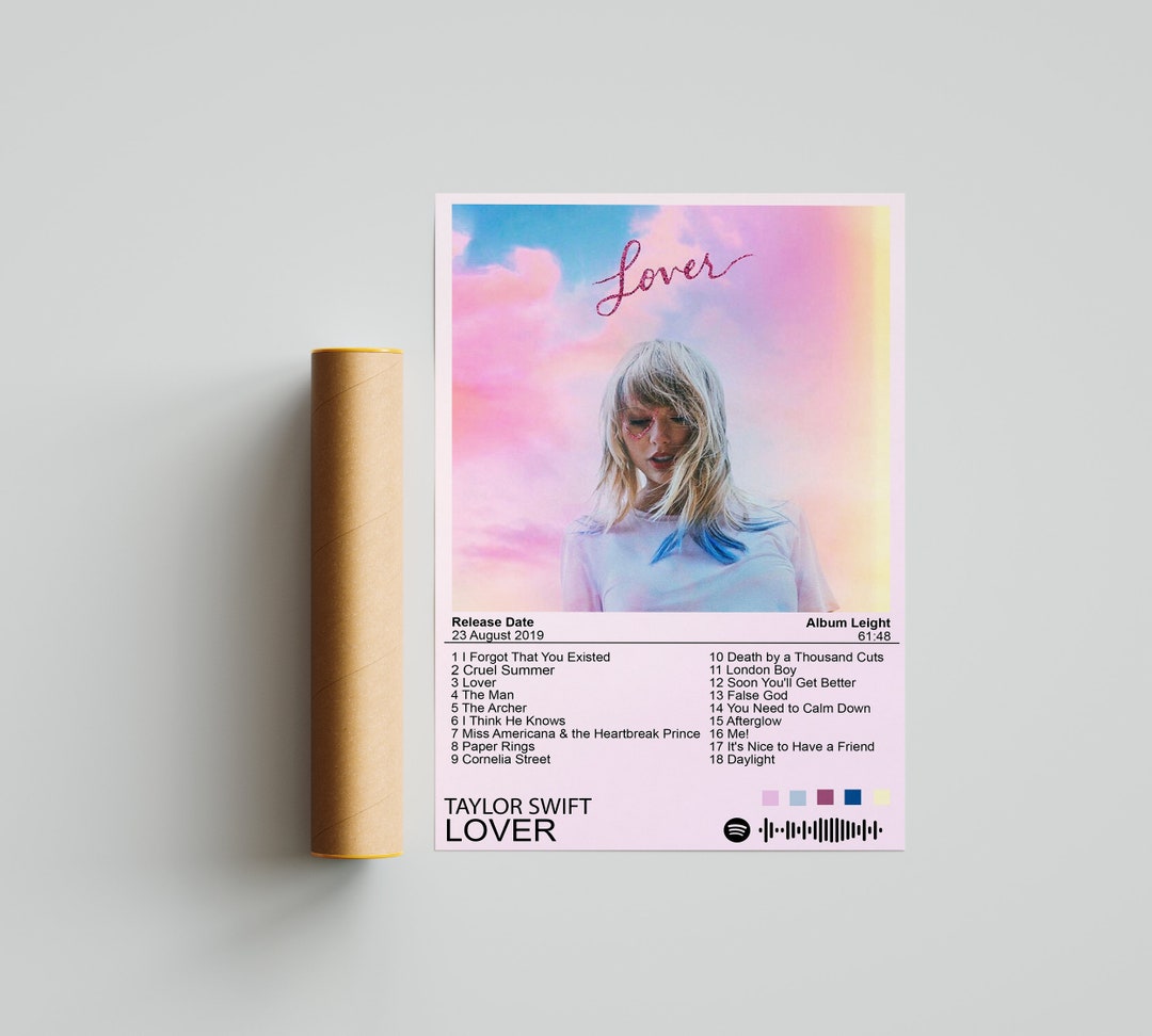 Taylor Swift LOVER Music Poster Wall Art Decor Wall Poster - Etsy