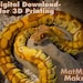 Ball Python Snake Digital .STL File for 3d Printing, Articulated Fidget ...