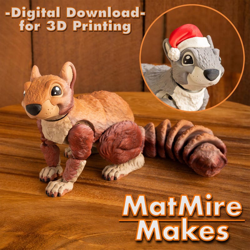 3d Print Models Squirrel - Etsy