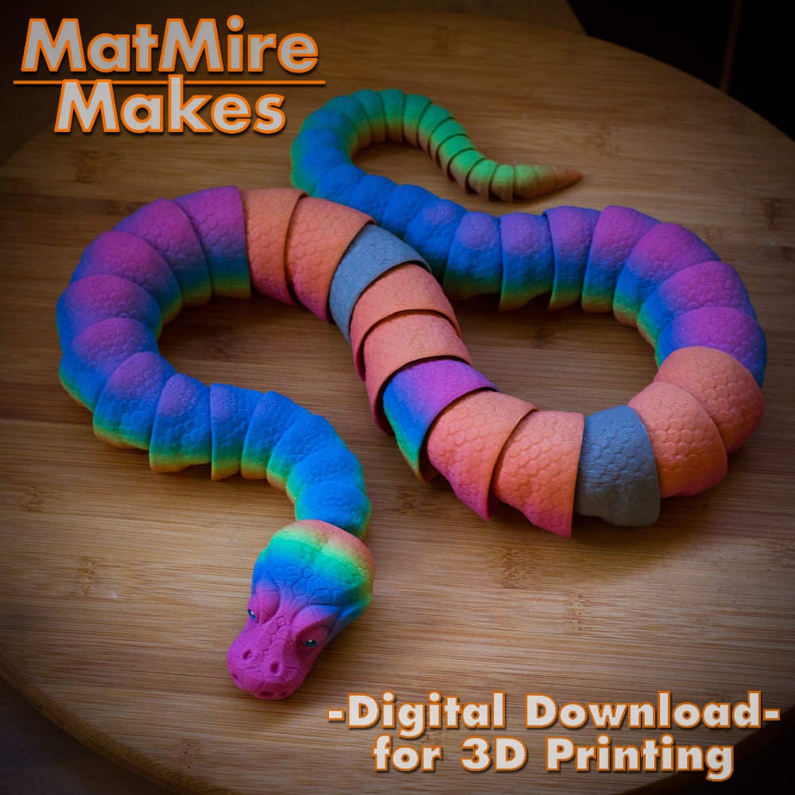 Ball Python Snake Digital .STL File for 3dprinting - Etsy