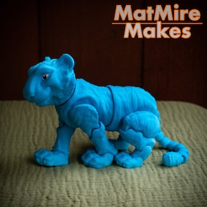 Tiger Digital .STL File for 3d Printing, Articulated Fidget Figure ...