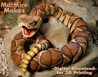 Snake Stl File - Etsy