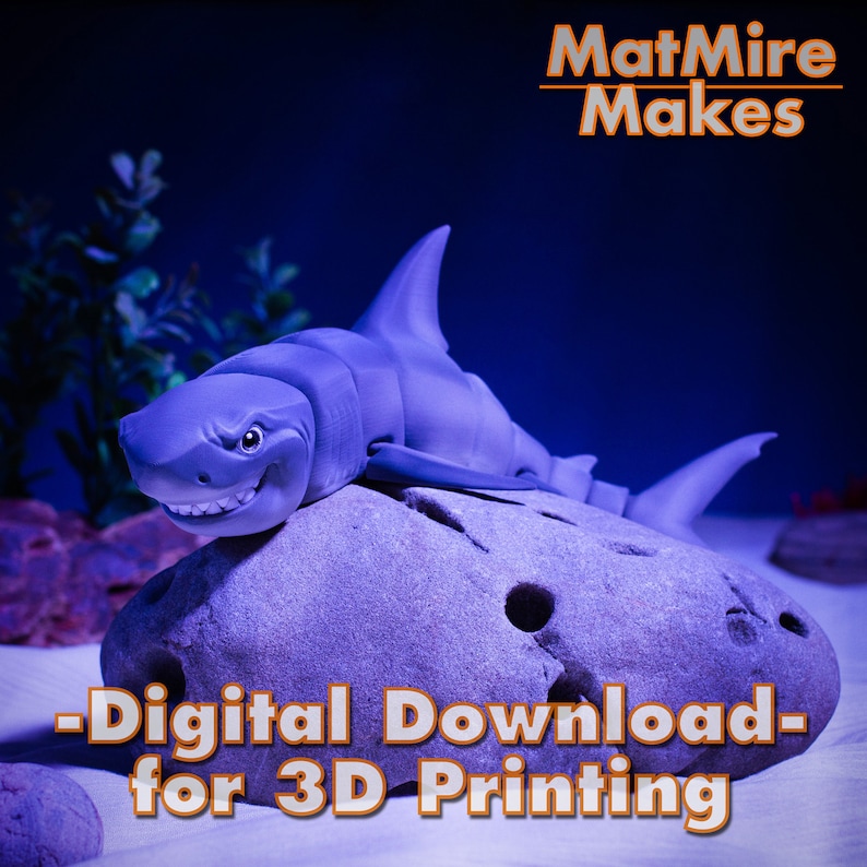 Great White Shark Digital .STL File for 3dprinting - Etsy