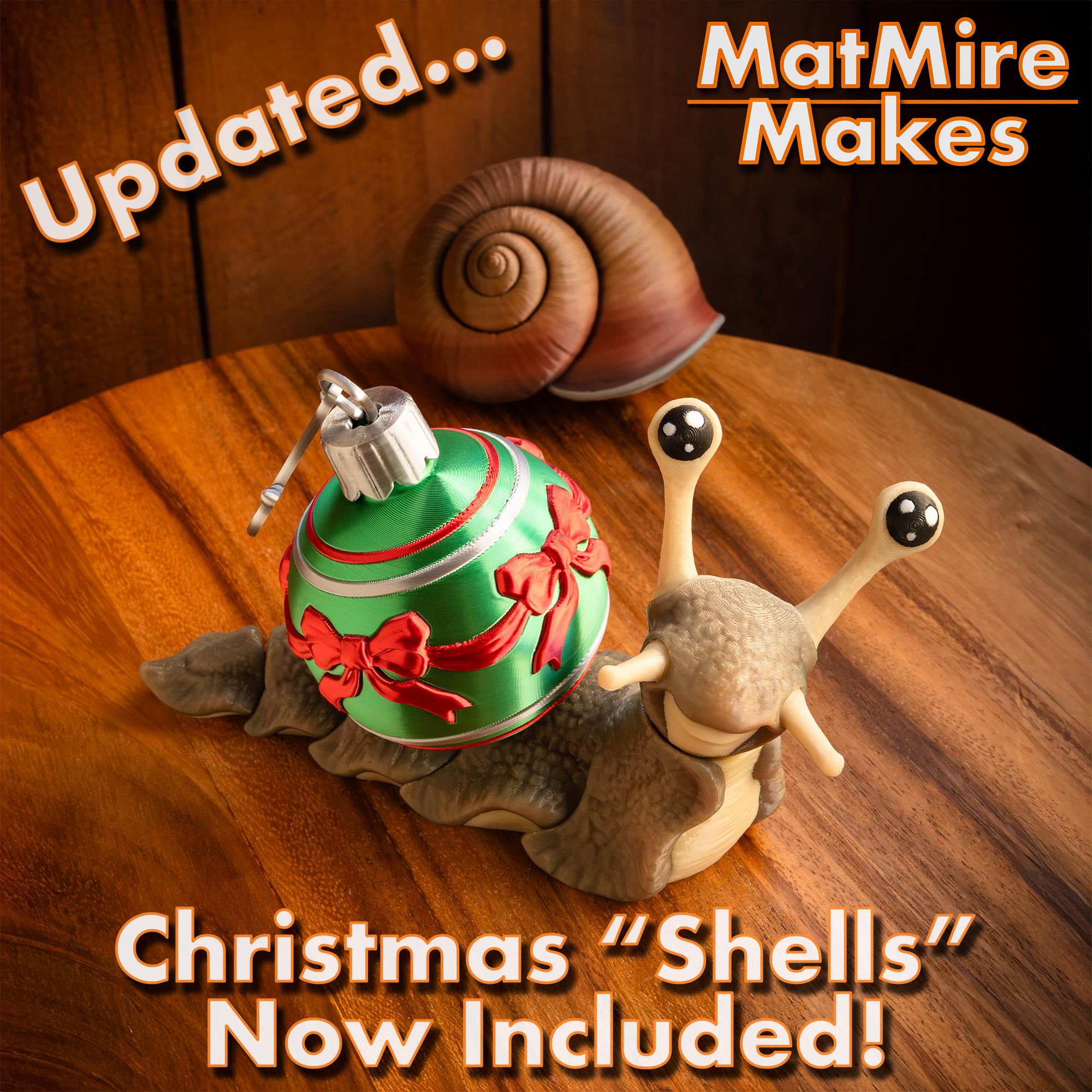 Snail & Slug With Holiday Extras: Digital .STL File for 3d Printing ...