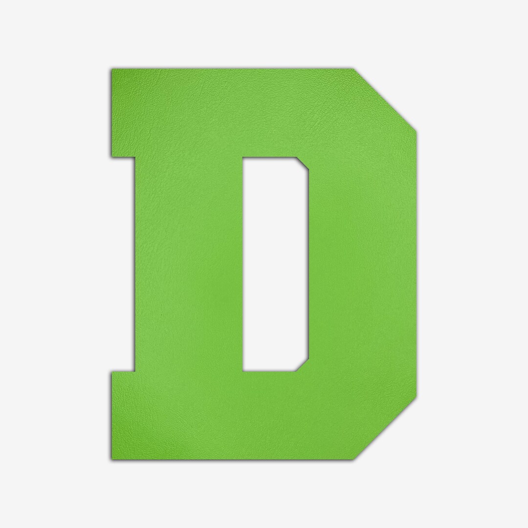 Faux Leather Neon Green Varsity Letters A-Z, Numbers 1-9, and 2.5”-10 ...