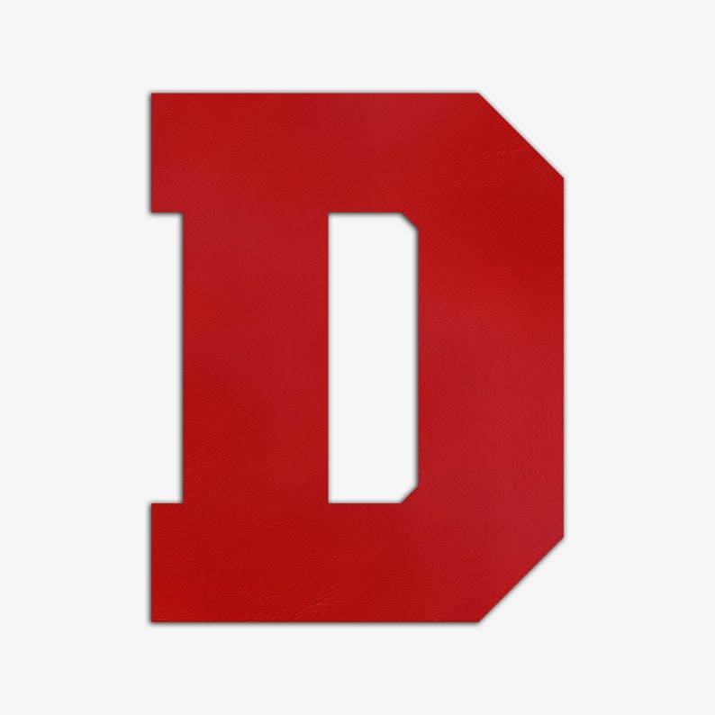 Faux Leather Red Varsity Letters A-Z Numbers 1-9 and - Etsy