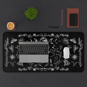 Occult Mousepad Goth Desk Mat Goth Office Decor Halloween - Etsy