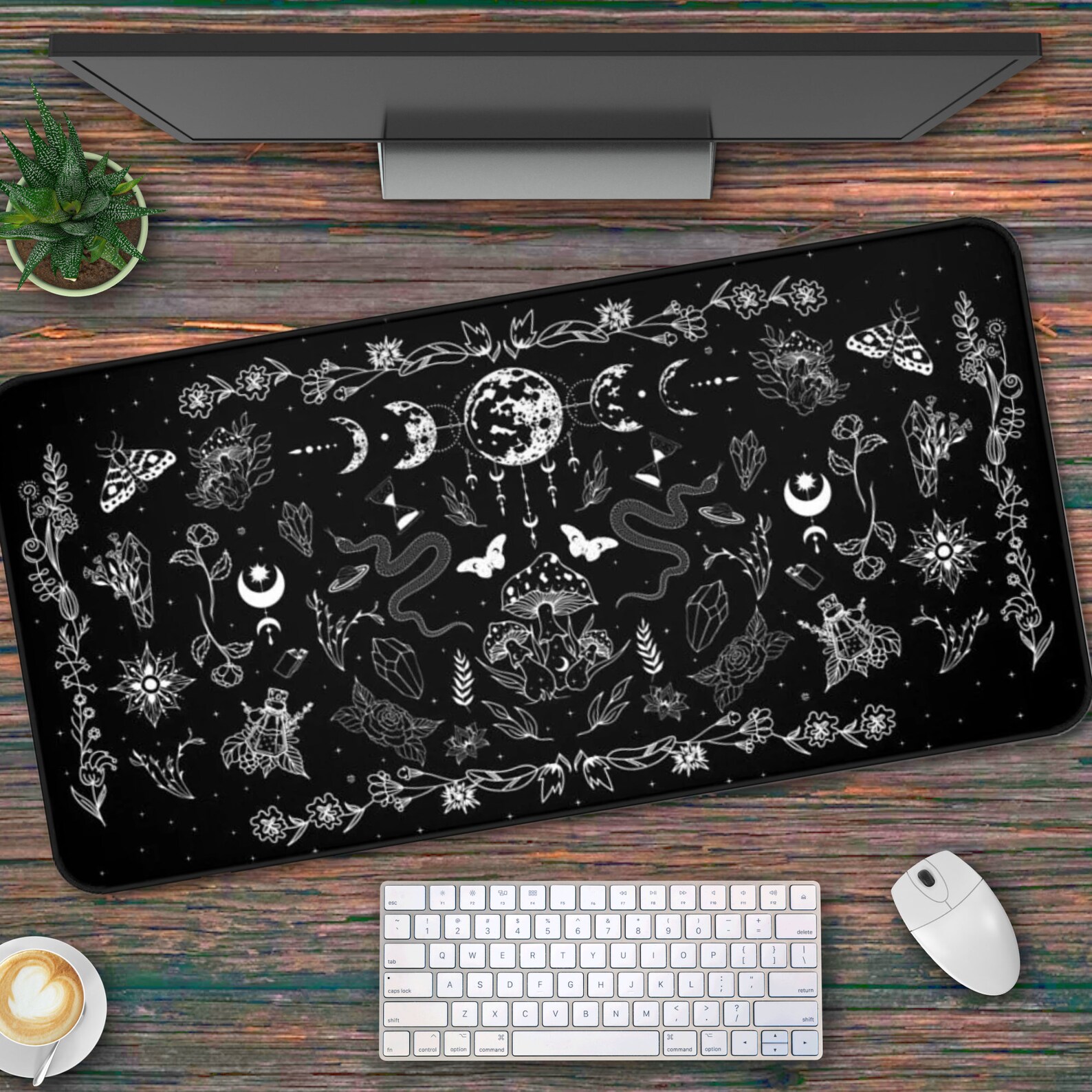 Occult Mousepad Goth Desk Mat Goth Office Decor Halloween - Etsy