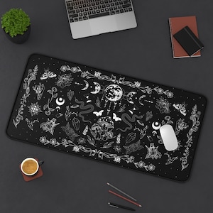 Occult Mousepad Goth Desk Mat Goth Office Decor Halloween - Etsy