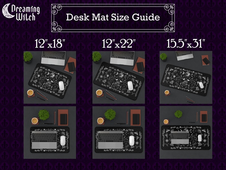 Occult Mousepad Goth Desk Mat Goth Office Decor Halloween - Etsy