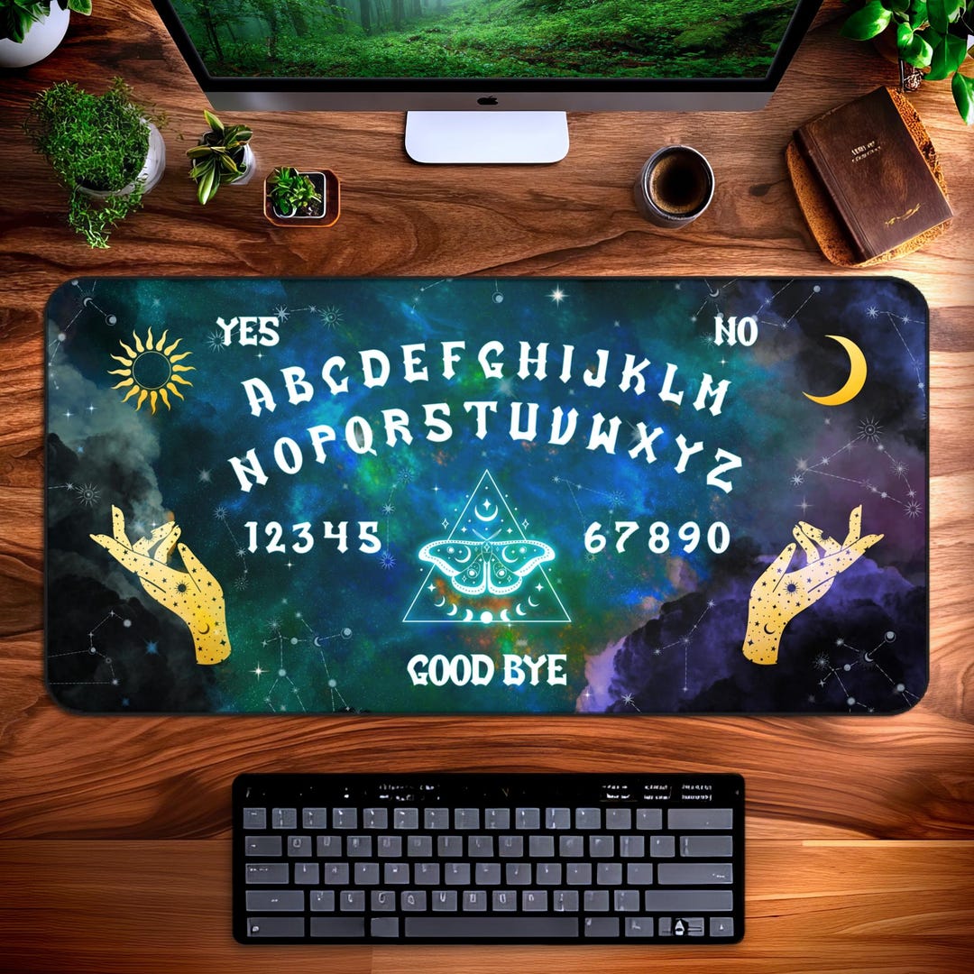 Talking Board Occult Mousepad, Goth Desk Mat, Goth Office Decor ...