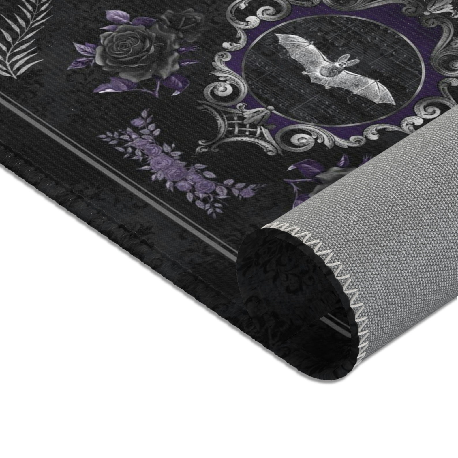 Witch Rug Gothic Rug Dark Academia Decor Dark Rugs Black - Etsy