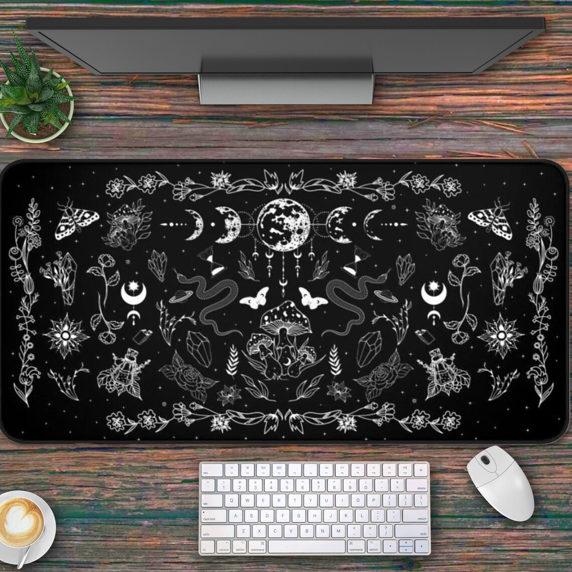 Occult Mousepad Goth Desk Mat Goth Office Decor Halloween - Etsy