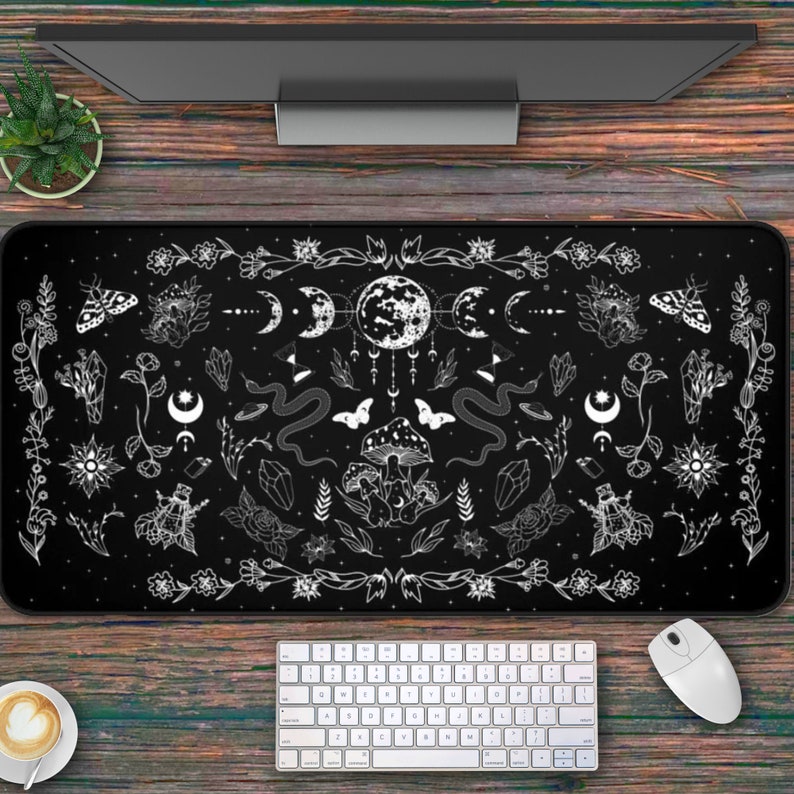Occult Mousepad Goth Desk Mat Goth Office Decor Halloween - Etsy