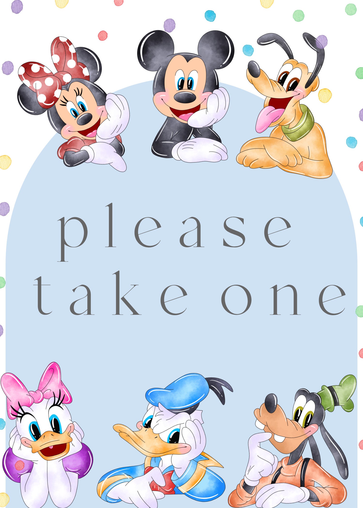 Disney Birthday Favour Sign, Disney Theme Sign, Disney Birthday Party ...