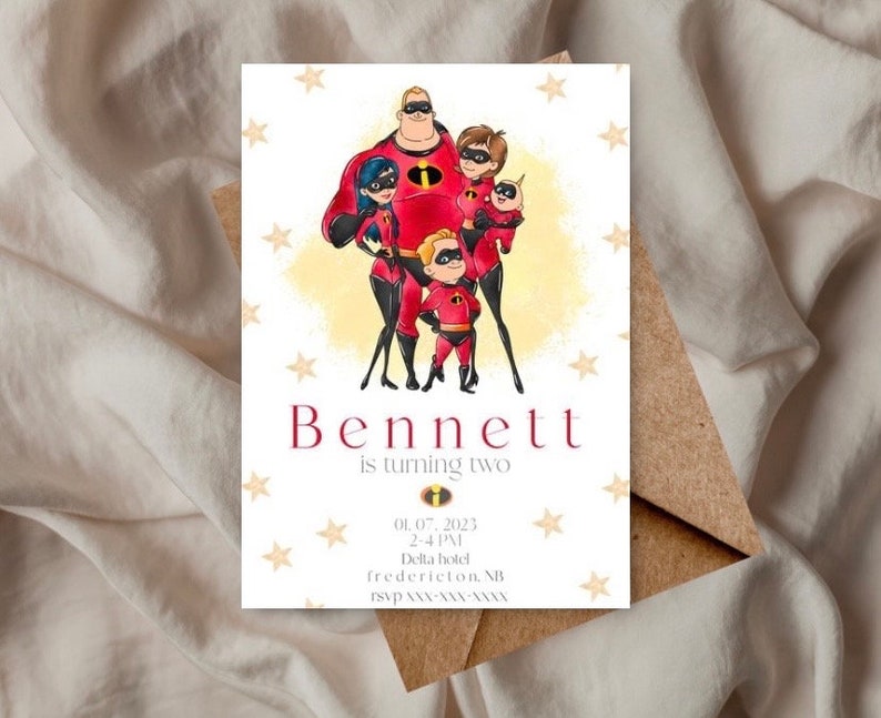 The Incredibles Theme Party, Pixar Theme Party, Disney Birthday ...