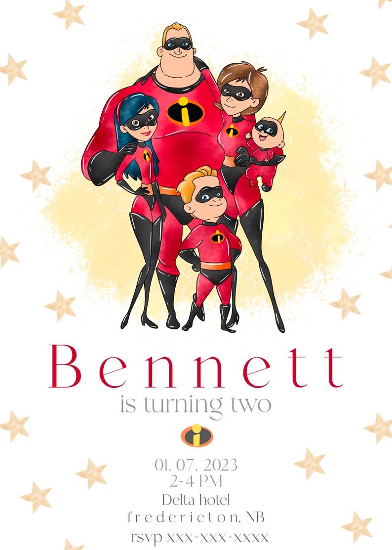 The Incredibles Theme Party, Pixar Theme Party, Disney Birthday ...