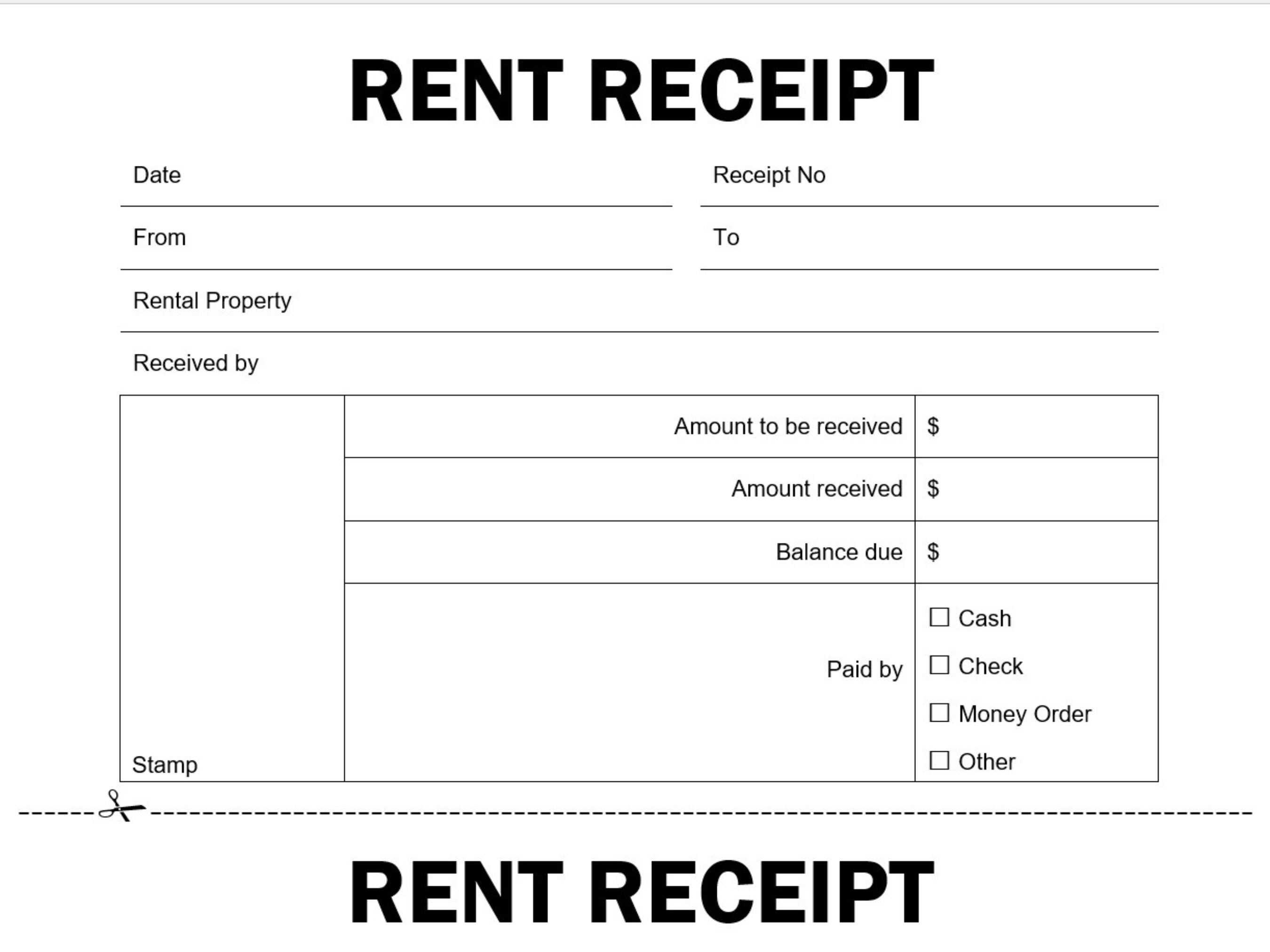 How To Make A Rent Receipt - Printable Forms Free Online