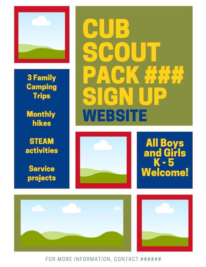Cub Scout Recruitment Flyer - Etsy