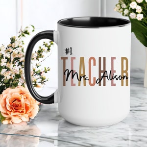 Custom Teacher Gift, Teacher Mrs Mug Prenasalize Cute Teacher Coffee ...