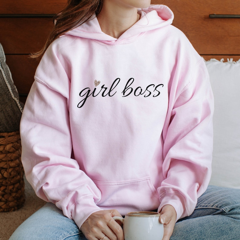 Girl Boss Sweatshirt, Cute Girl Boss Hoodie, Boss Lady Sweatshirt, Boss ...