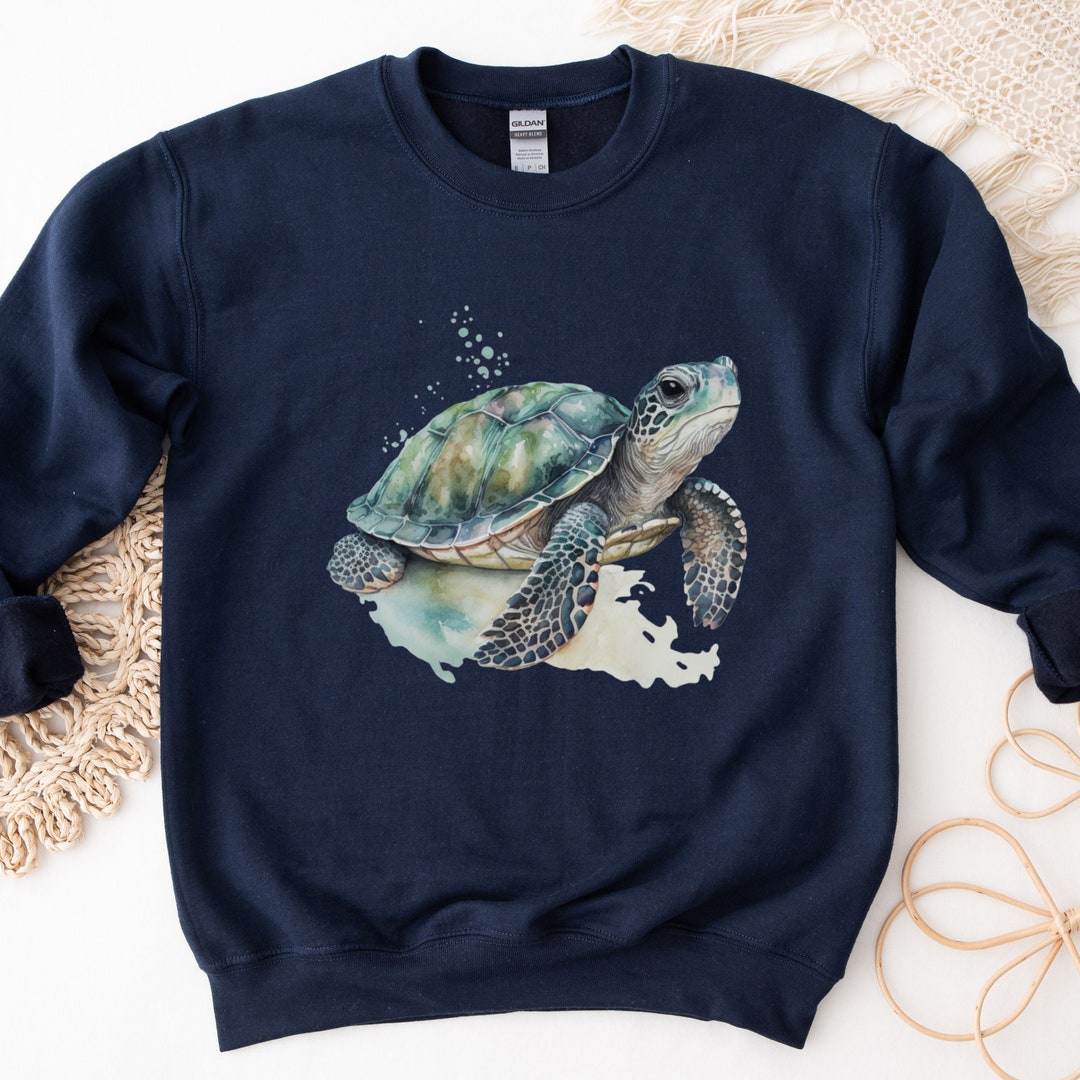 Sea Turtle Sweatshirt, Sea Lover Shirt, Turtle Lovers Gift, Save Sea ...