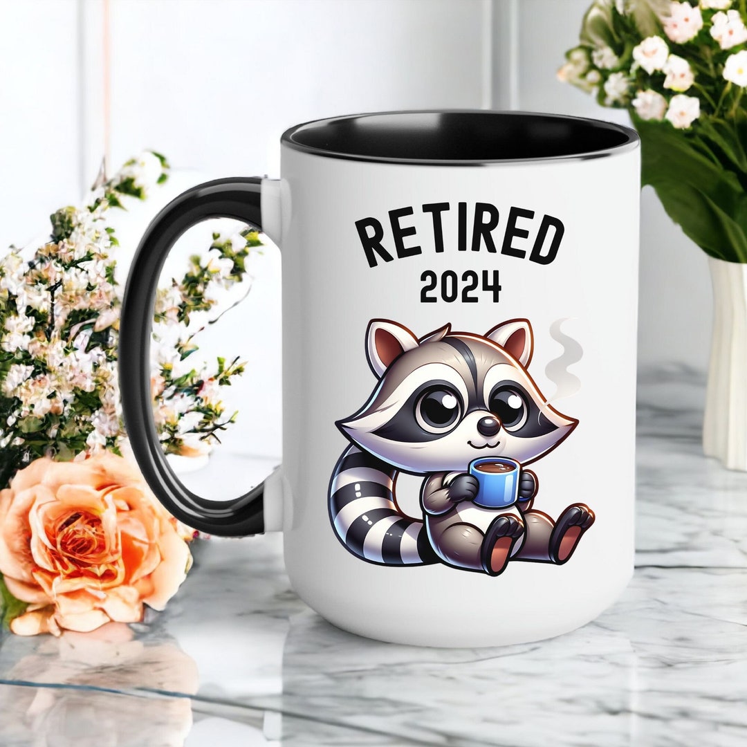 Custom Retired Coffee Mug Personalized Retirement Gift Coworker Retiree ...