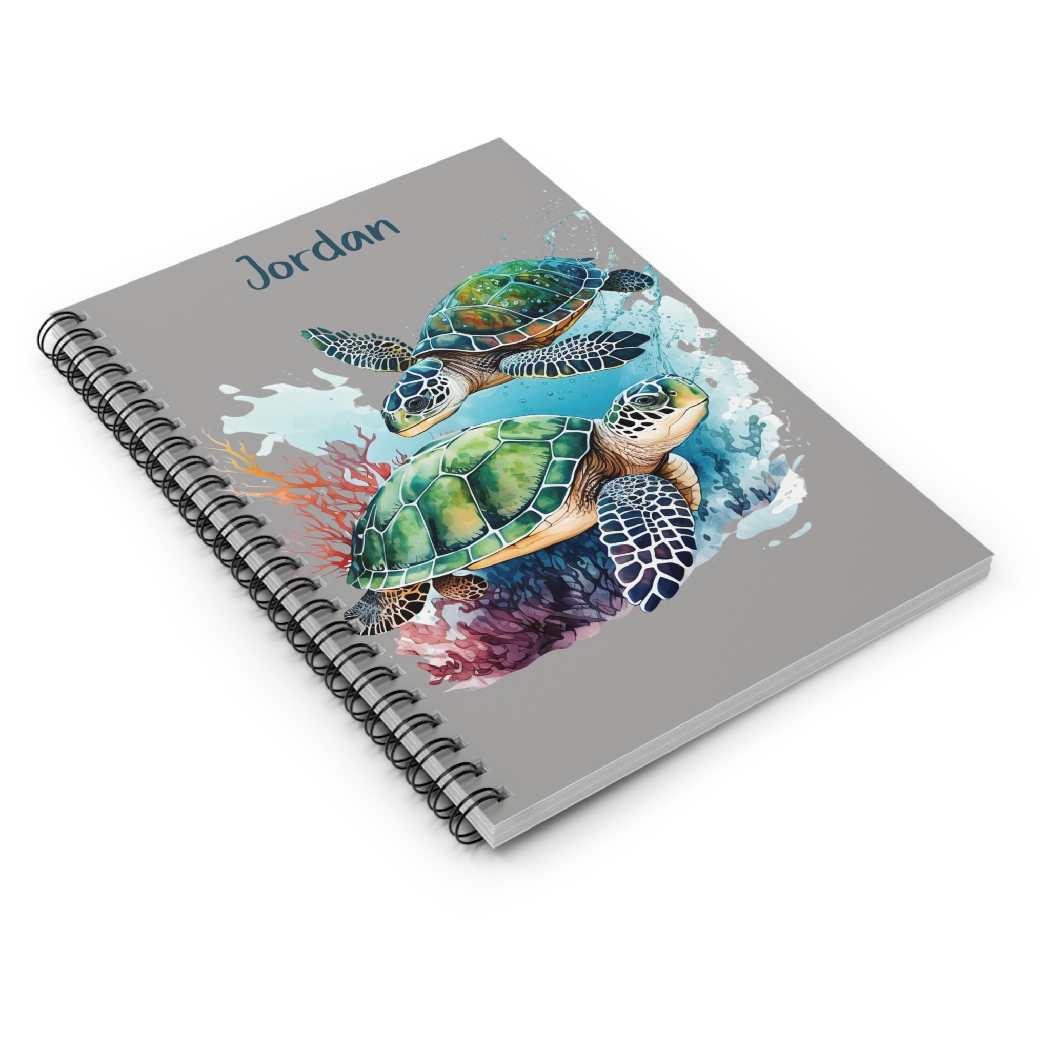 Sea Turtle Custom Notebook Personalize Turtle Lovers Gift, Save Sea ...