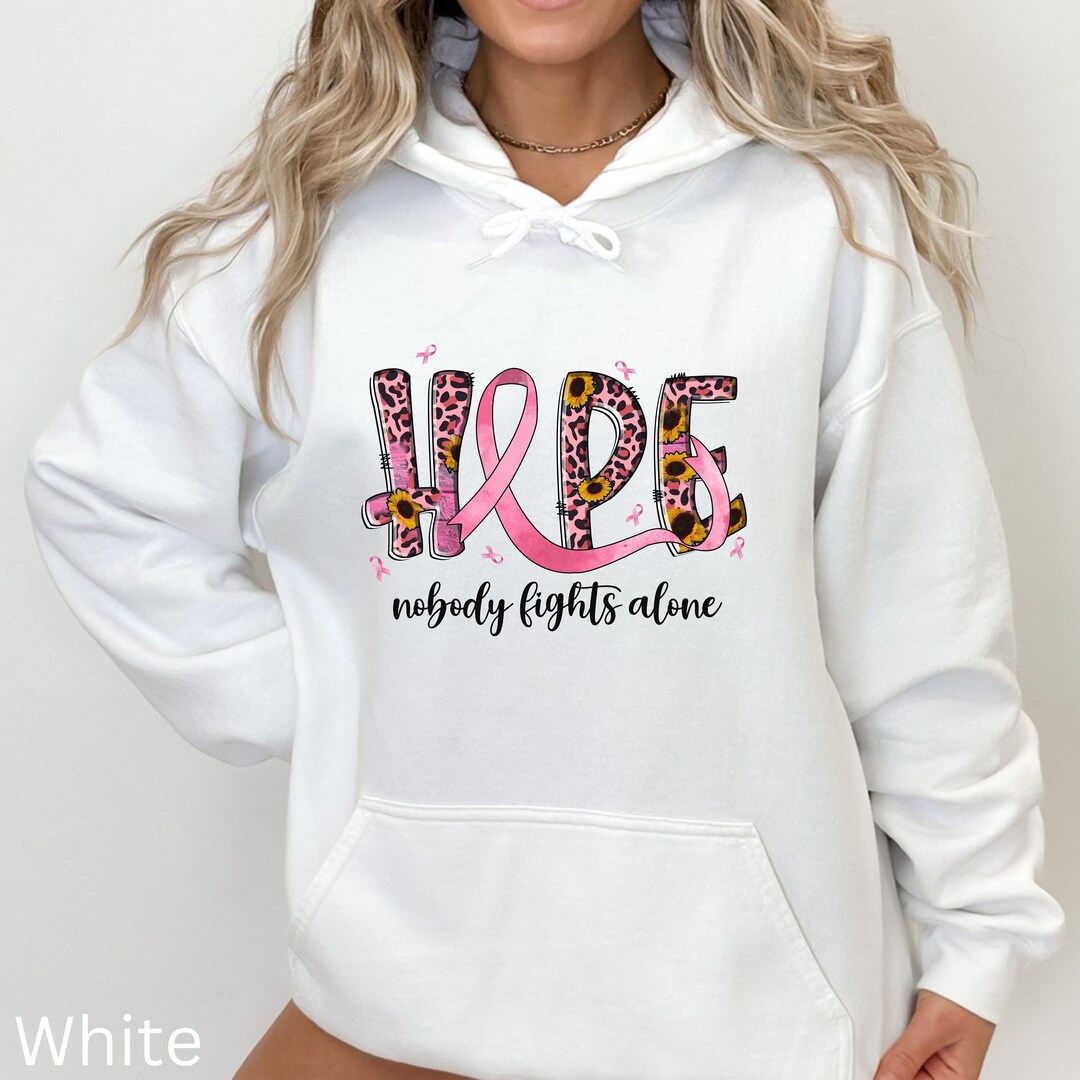 Breast Cancer Awareness Hoodie Pink Ribbon Sweatshirt Breast Cancer
