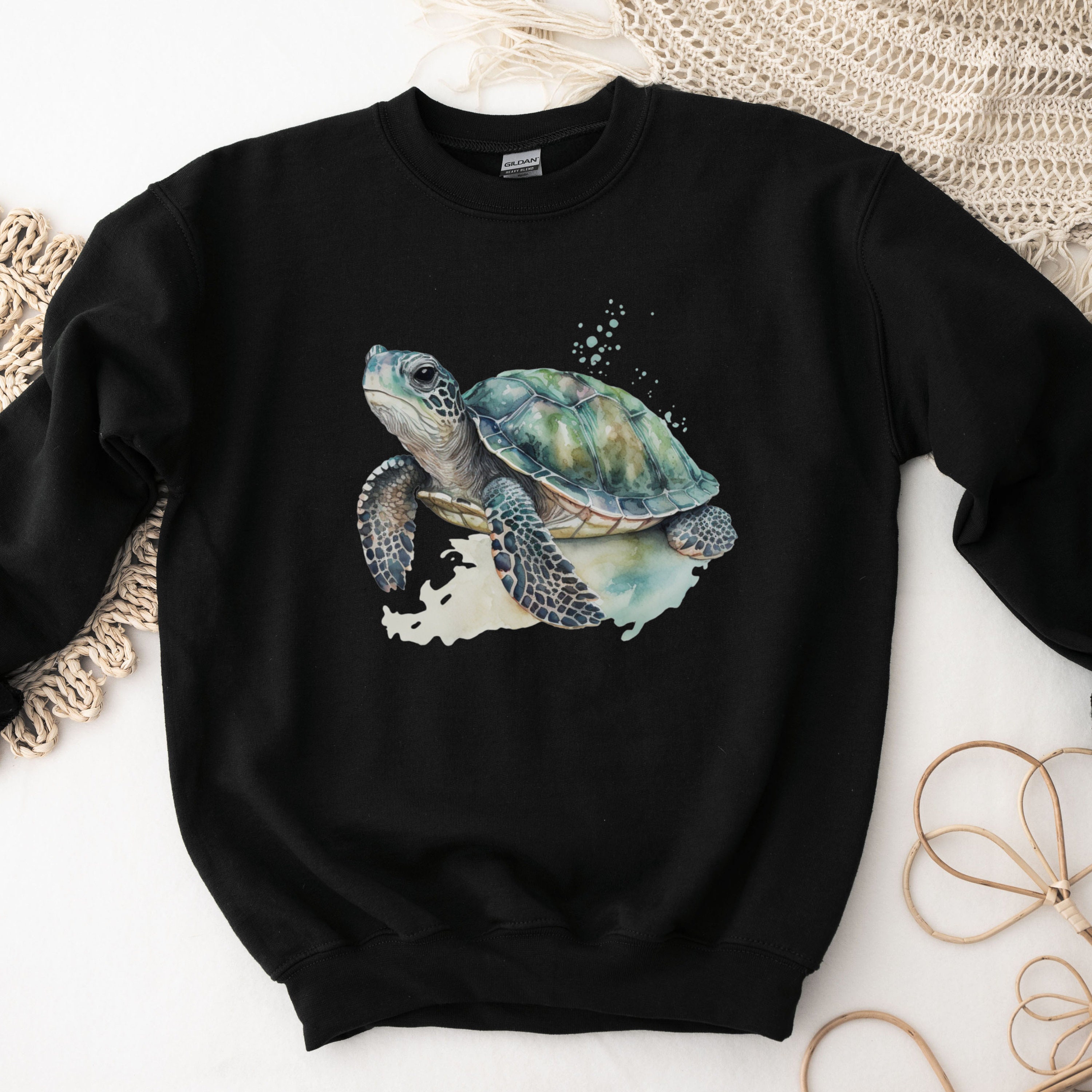 Sea Turtle Sweatshirt, Sea Lover Shirt, Turtle Lovers Gift, Save Sea ...