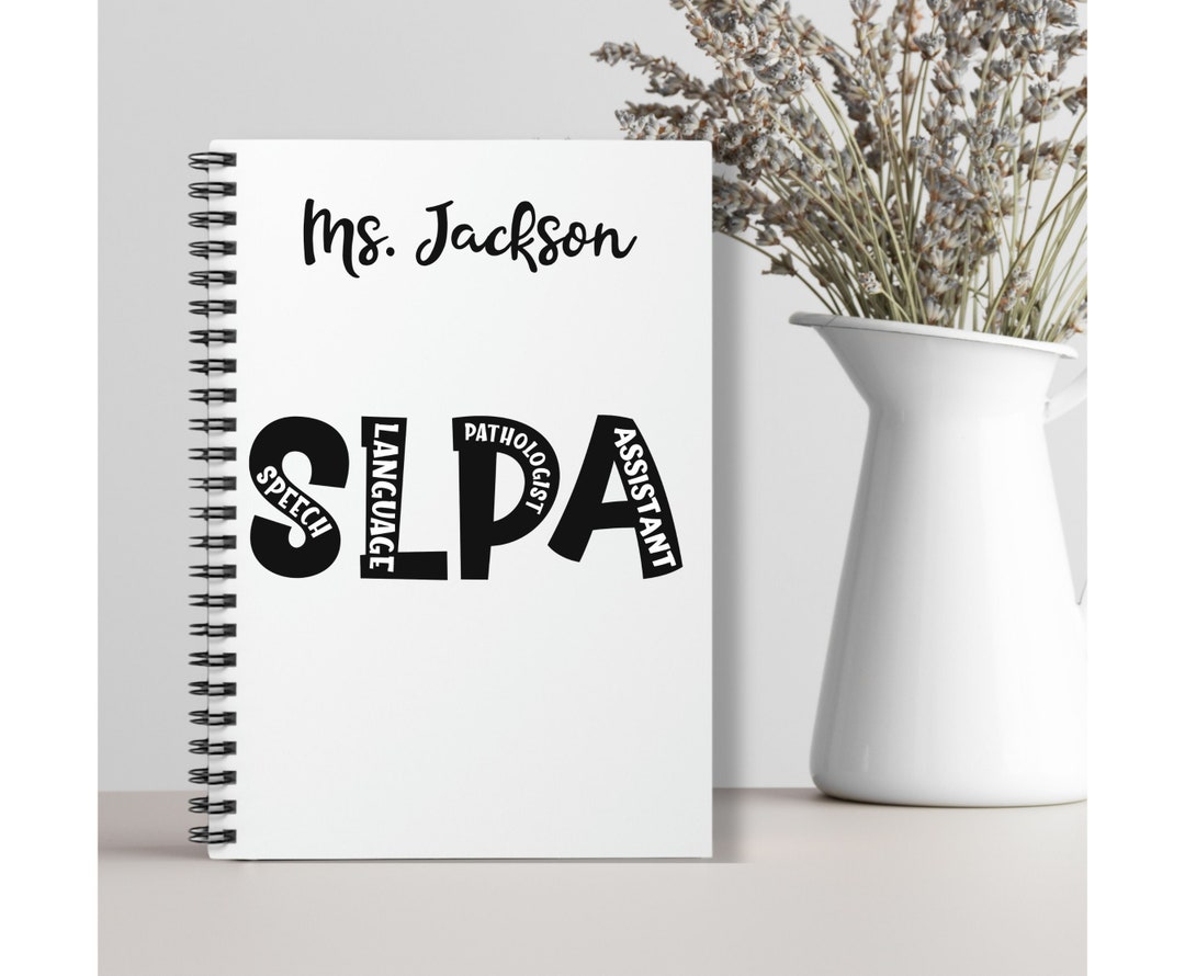 Personalize SLPA Speech Language Pathologist Assistant Spiral Notebook ...