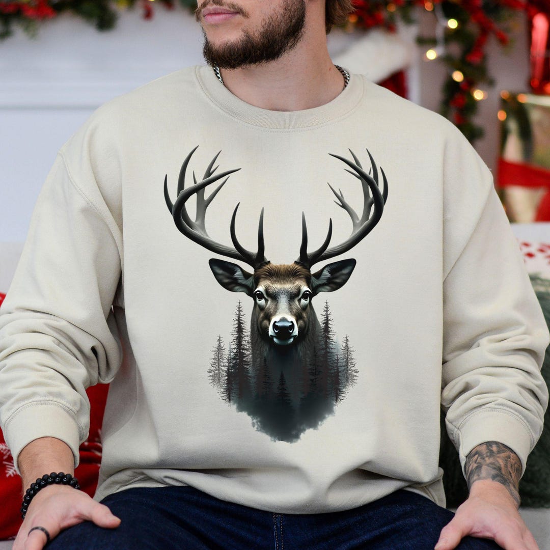 Deer Hunting Sweatshirt Men, Deer Hunter Gift for Hunters, Hunting ...