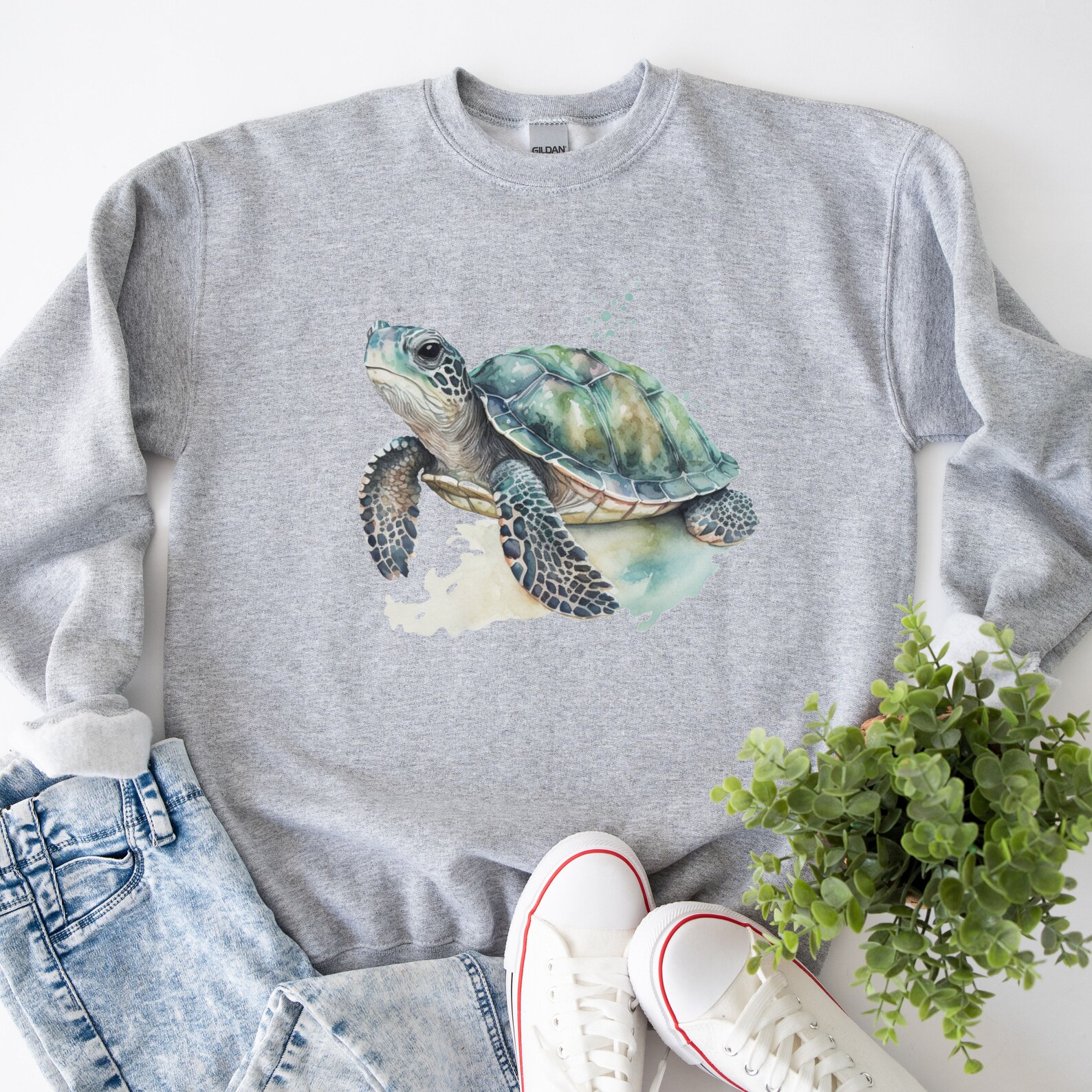 Sea Turtle Sweatshirt, Sea Lover Shirt, Turtle Lovers Gift, Save Sea ...