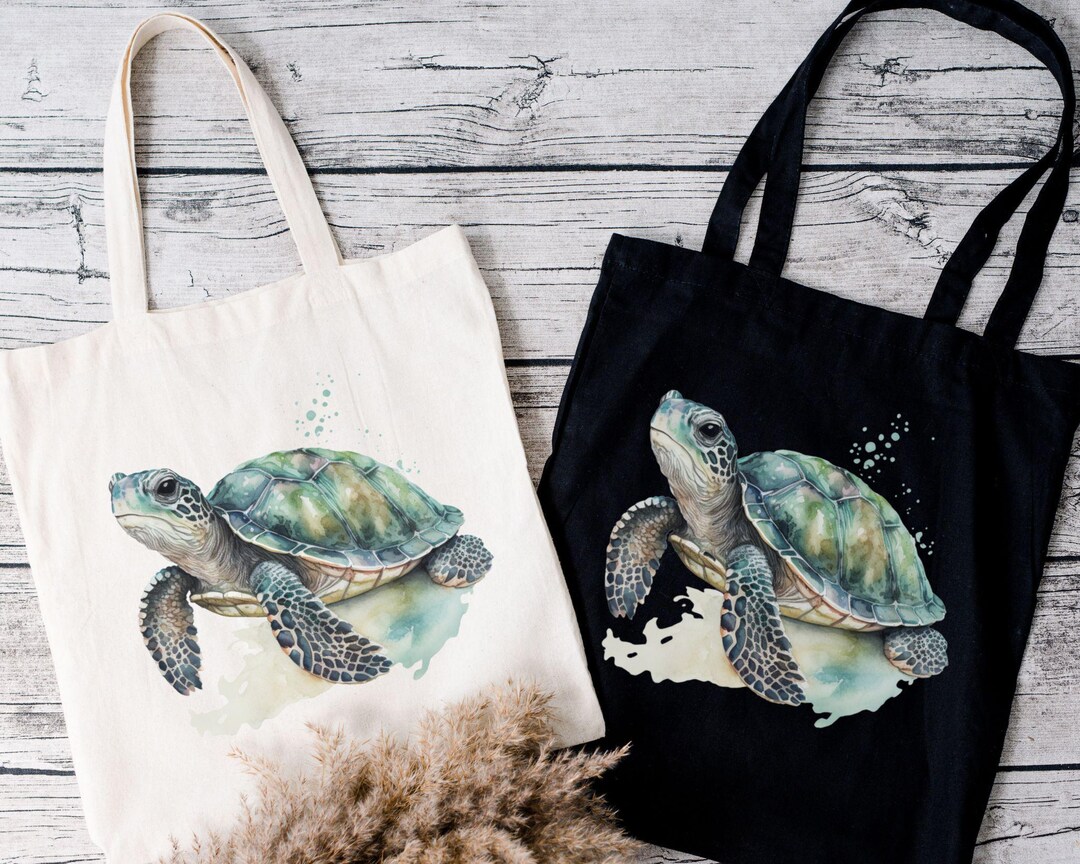 Sea Turtle Tote Bag Sea Lover Gift, Turtle Lovers Gift, Save Sea ...