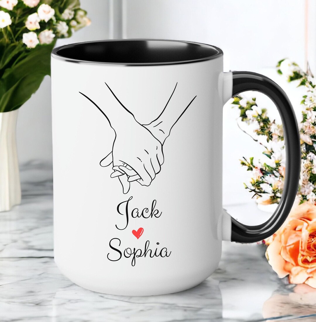 Personalized Couple Mug, Custom Wedding Gift, Anniversary Gifts ...