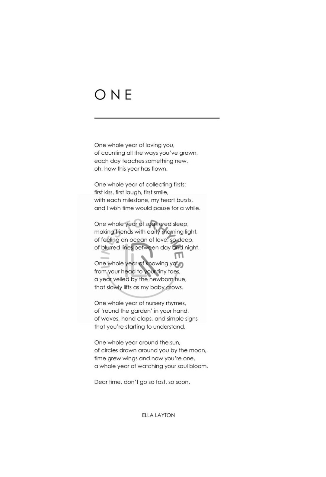 One Poem - Etsy