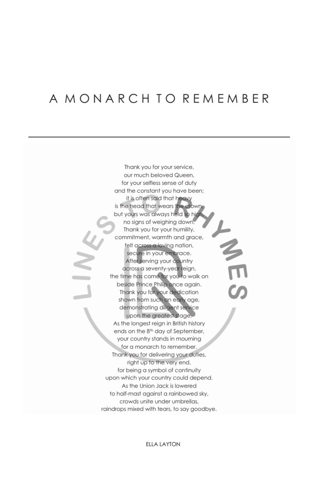 A Monarch to Remember Poem - Etsy