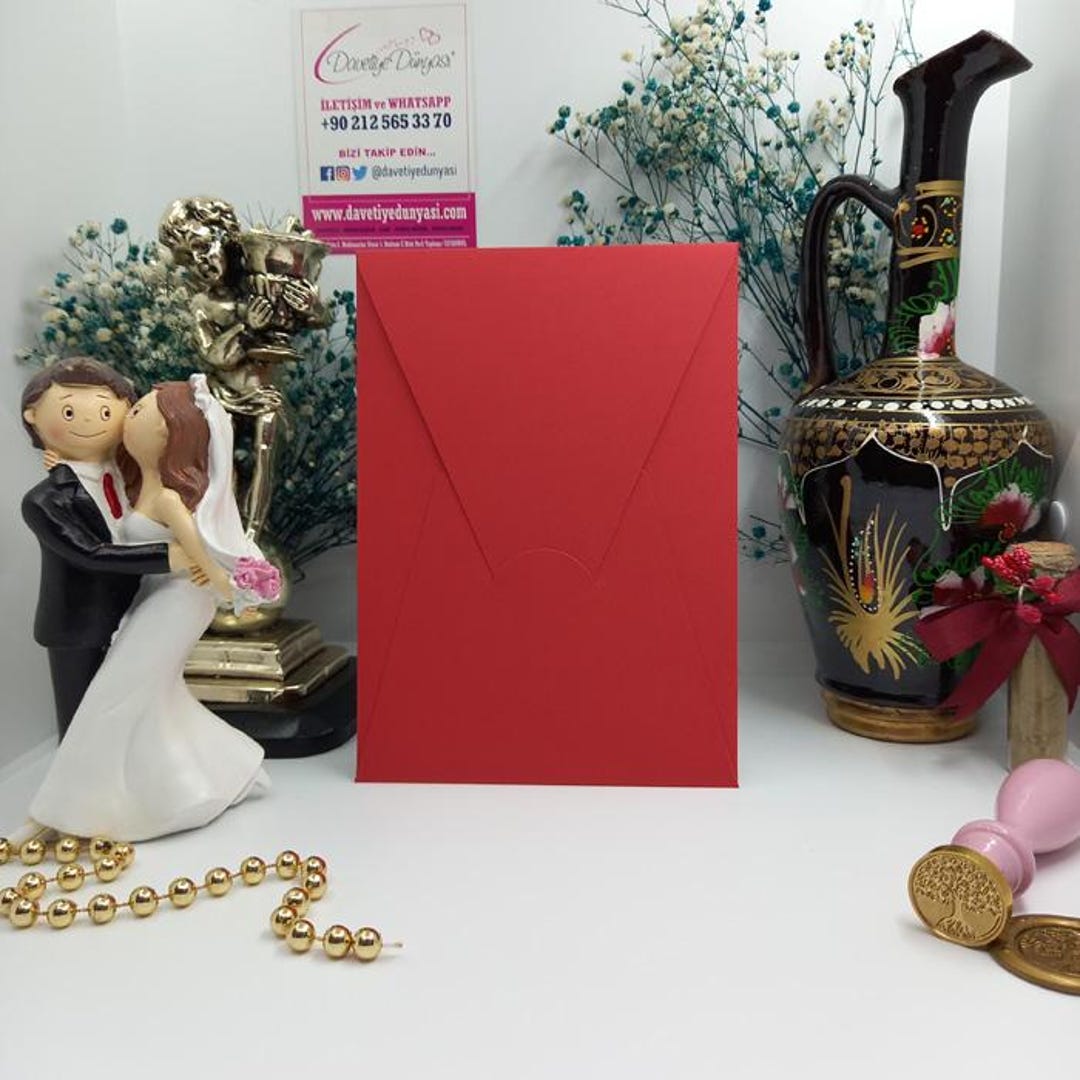 Torito Byzantine Red Handmade Invitation Envelopes | Custom ...